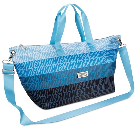 Moschino | Bags | Moschino Weekender Travel Sport Gym Duffel Bag Multi ...